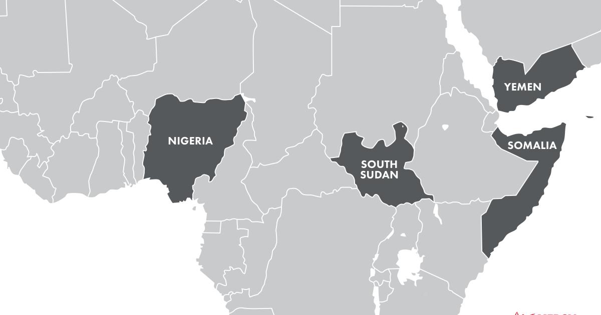 Starvation In Africa Map