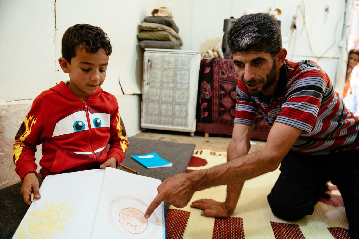 Syrian dad determined to keep refugee kids learning | Mercy Corps